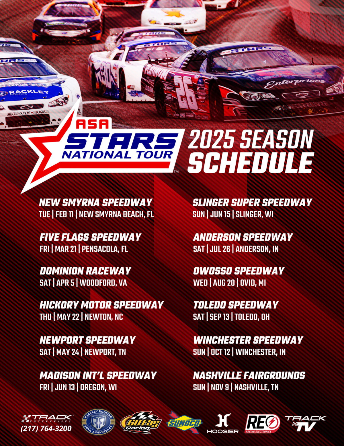 ASA STARS National Tour Announces 2025 Schedule | Speedway Action Magazine