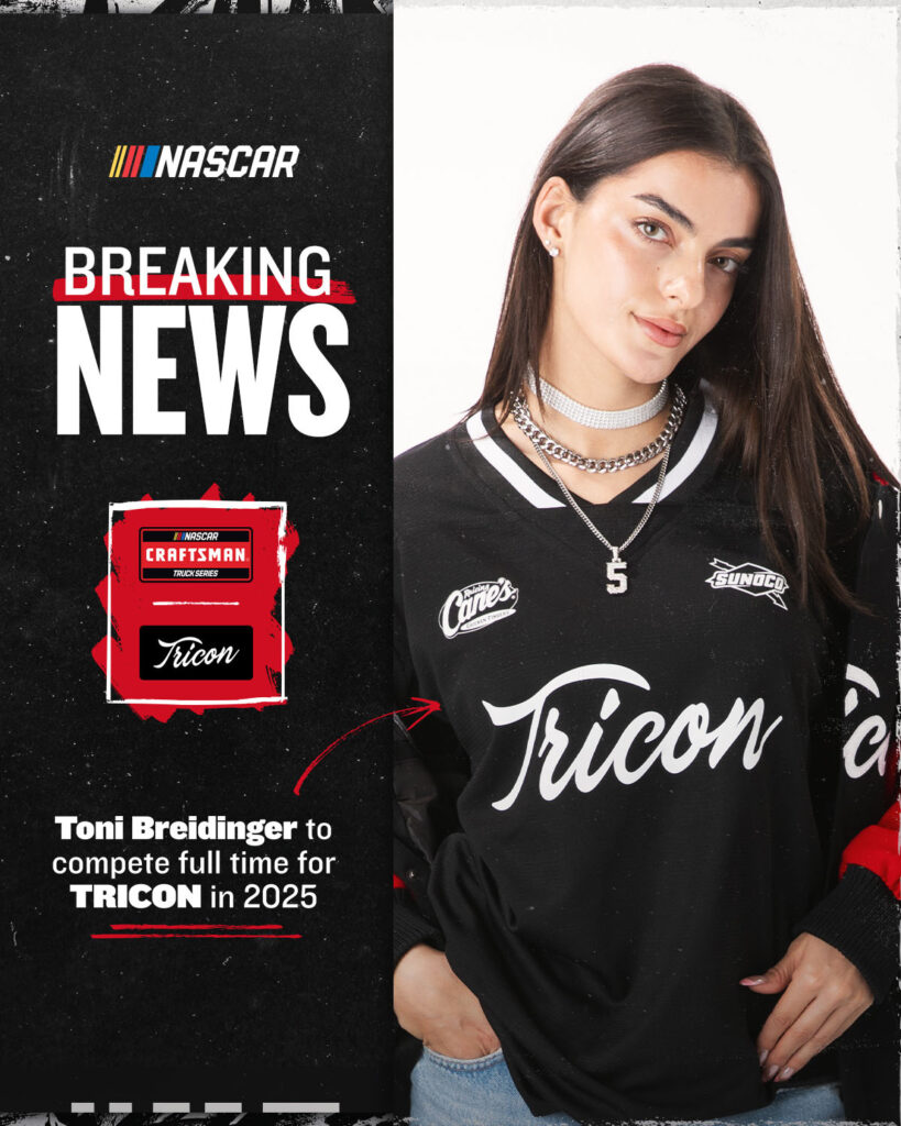 Toni Breidinger Signs with Tricon Garage for Full NASCAR Craftsman ...